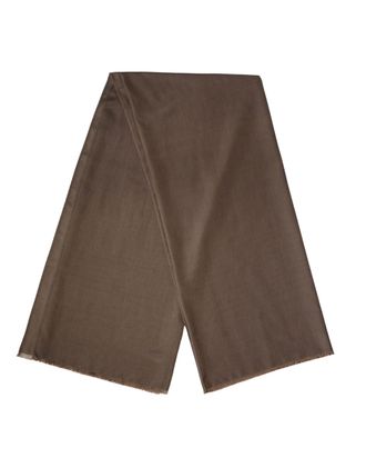 Dolce & Gabbana Brown Polyester Neck Warmer Shawl 185cm X 165cm Men Scarf