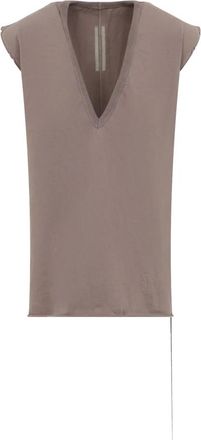 Rick Owens Dylan T - Homme - Tops - Brun - Taille: L