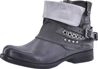 Elara Damen Biker Boots Nieten Stiefeletten Chunkyrayan 344 Grey-36