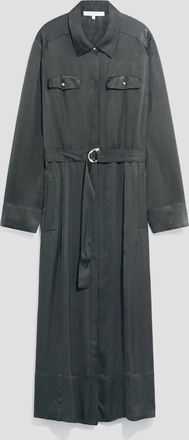Gerard Darel Robe chemise en satin - CHERYL - Vert Kaki