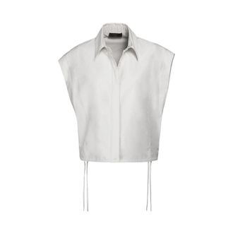 Moorer &Auml;rmelloses Shirt - - Blouses & Shirts - Damen - Wei&szlig; - XS