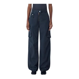 Ganni Hosen - - Trousers - Damen - Grau - XS