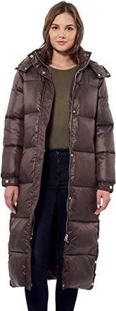 Kaporal Doudoune Longue Marron Femme - Deric - S - Vert