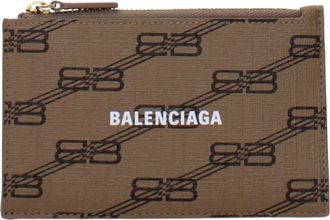 Balenciaga Hommes Portefeuille Cuir Marron/Boue