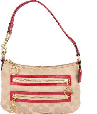 Coach Crossbody Bags - Coach Monogram Zippy Mini Handbag - Gr. unisize - in Beige - f&uuml;r Damen