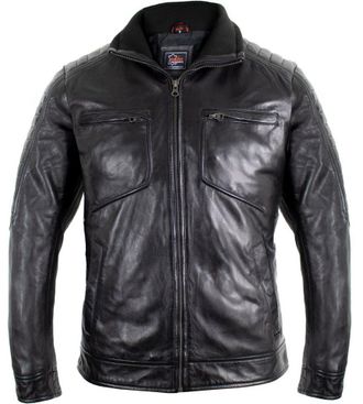 MDM Lederjacke Leichte Lamm Freizeit Herren Lederjacke Biker Stil