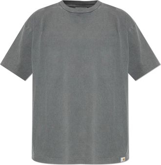 Carhartt Work in Progress Homme, Tops, Gris, Taille: 2XL Logo T-Shirt