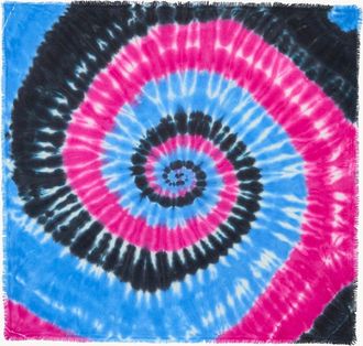 Kujten Grand bandana cachemire tie & dye - Grand Bandana Hachiko Sunny