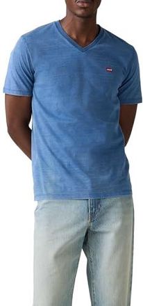 Levi's Original HM Vneck T-Shirt, True Indigo Mid Indi, L Hommes