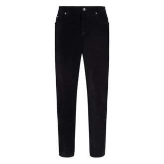 Dolce & Gabbana Baumwoll- und Kaschmir Regular Hose - - Trousers - Herren - Schwarzk - XL