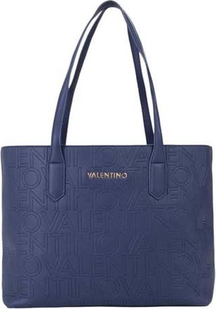 Valentino sac shopper sac &agrave; &eacute;paule Pansy Shopping Bag Blu bleu marine