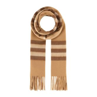 Burberry Giant Check Cashmere Schal - - Accessories - Damen - Beige - ONE SIZE