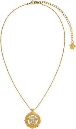 Versace collier Medusa 95 serti de cristaux - Or