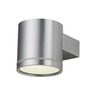 Lampenlux Wandlampe Karim Rund IP65 Au&szlig;enleuchte Aluminium GU10 (Klein)