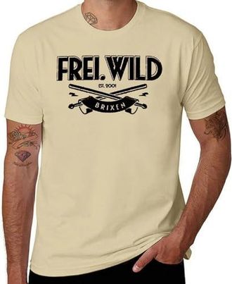 Generic Frei.Wild Wo Die Besten Trohnen T-shirt pour homme, Style couleur sable, 5XL