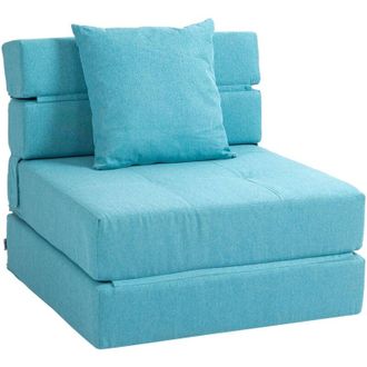 HOMCOM Homcom - Schlafsessel klappbar, Schlafsofa, 2-in-1 Klappsessel mit Bettfunktion, Relaxsessel mit Kissen, G&auml;stebett f&uuml;r Wohnzimmer, Schlafzimmer, bis