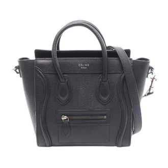 Celine Pre-owned Luggage Nano Shopper 2way Handbag - - Pre-owned - Damen - Schwarzk - ONE SIZE