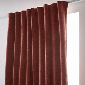 TERRE DE NUIT Rideau occultant thermique polaire 140x260 terracotta Bjorn