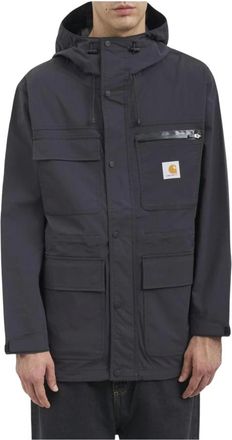 Carhartt Work in Progress Homme, Vestes, Noir, Taille: S Veste Anorak &agrave; Capuche