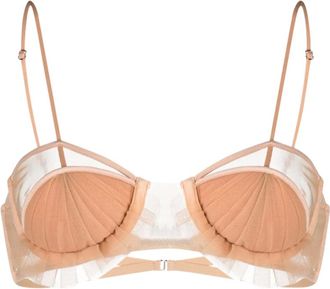 Nensi Dojaka Nensi Dojaka, Femme, Sous-v&ecirc;tements, Beige, Taille: 36 FR Soutien-gorge Exploding Flower