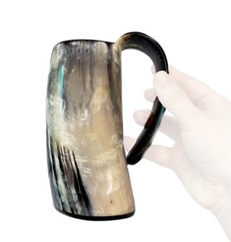 Generic Trinkhornbecher, Trinkhornbecher, Hornwasserbecher, rustikale Trinktasse, Trinkhornbecher, Trinkhornbecher, Trinkhornbecher, Trinkhornbecher, Trinkhor