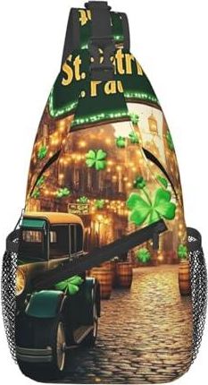Generic Sac &agrave; bandouli&egrave;re pour la Saint-Patrick - Sac &agrave; dos de voyage pour homme - Sac &agrave; dos de randonn&eacute;e