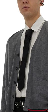 Gucci Web Pattern Wool Cardigan - Blue