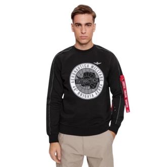 Aeronautica Antartica Aeronautica Milit&auml;r Baumwollpullover - - Sweatshirts & Hoodies - Herren - Schwarzk - M