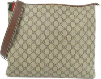 Gucci unisex, Pre-owned, Beige, Taille: ONE Size Sac bandouli&egrave;re vintage Pre-owned