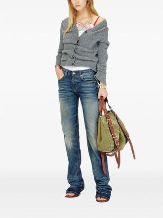 Diesel Felted Wool Blend Cardigan - Gray