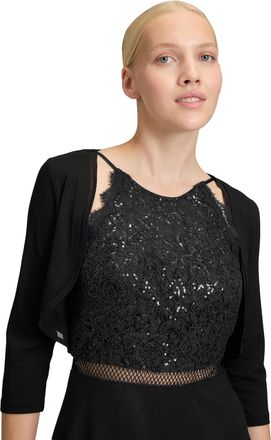 Vera Mont Damen Bolero-Jacke figurbetont Schwarz,44