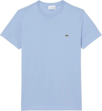 Lacoste Homme, Tops, Bleu, Taille: L T-shirt en jersey de coton Pima &agrave; col rond
