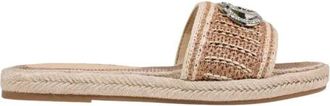 Guess Femme, Chaussures, Beige, Taille: 36 EU Sandales Kaylis Logo