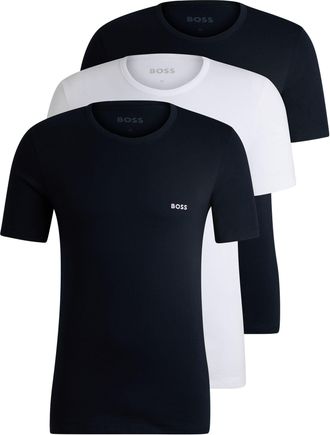BOSS Herren TShirtRN 3P Classic Dreier-Pack T-Shirts mit Logo-Stickerei Gemustert983 XXL