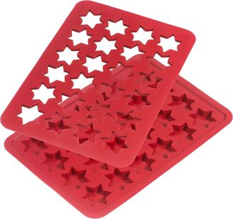 Original Kaiser Original Kaiser Zimtsterne Backform, Silikon-Backmatte für 24 Zimtsterne, Silikon, temperaturbeständig, Silikon Backform für Pralinen, Parfait, Mousse