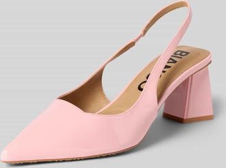 Bianco Slingpumps mit Blockabsatz und Riemchen