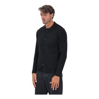 Selected Homme, Pulls, Noir, Taille: 2XL Cardigan Tricot Coupe D&eacute;contract&eacute;e