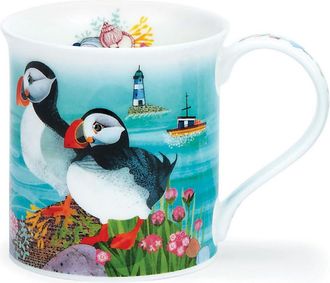 Dunoon Bute 0,3 Liter Fine Bone China Becher Seashore (PAPAGEITAUCHER)