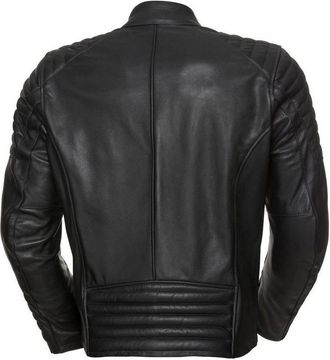 IXS Motorradjacke Classic LD Dark Motorrad Lederjacke Atmungsaktiv protektoren rei&szlig;verschluss