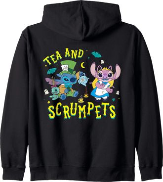 Disney Stitch & Angel Halloween Tea and SCRUMPets Wonderland Kapuzenjacke