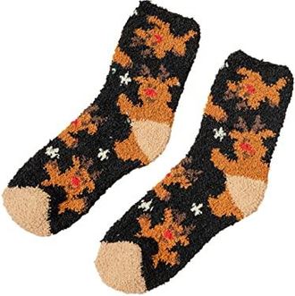 Generic Chaussettes Femme Chaussettes Chaudes Femme Chaussettes Thermiques Femme De Classique Hiver R&eacute;chauffantes Avec Motifs Oreilles Festives Parfaites Pour