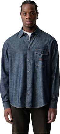 A|X Armani Exchange Chemise en jean &agrave; manches longues - Homme - Chemises - Bleu - Taille: XL