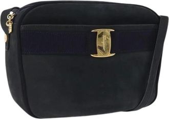 Ferragamo Sac port&eacute; &eacute;paule Pre-owned - Femme - Pre-owned - Bleu - Taille: ONE Size