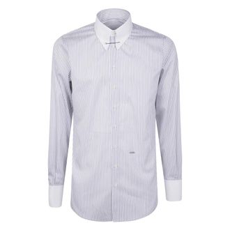 Dsquared2 Chemise dAffaires &agrave; Col &agrave; Broche - Homme - Chemises - Gris - Taille: S
