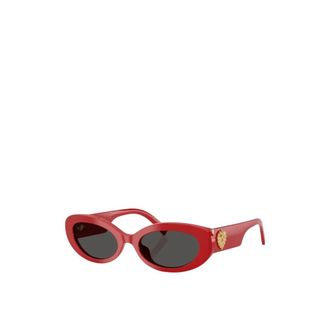 Dolce & Gabbana Ovale Sonnenbrille - - Accessories - Damen - Rot - 53 MM