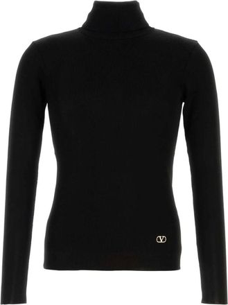 Valentino Garavani Homme, Pulls, Noir, Taille: M Maglia VLogo Signature