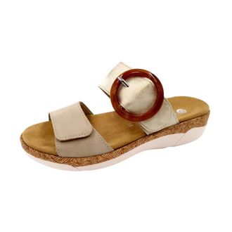 Remonte Femme, Chaussures, Beige, Taille: 43 EU Sandales Confortables pour Femmes