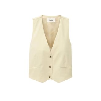 BA&SH Femme, Vestes, Beige, Taille: 36 FR Vest Caela - Taille: 1,Couleur: Vanille