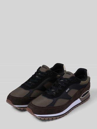 HUGO BOSS Sneaker aus Rindsnappa mit Logo-Details