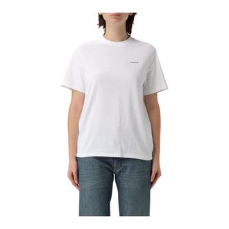 Coperni Essentielles T-Shirt mit kurzen &Auml;rmeln - - Tops - Damen - Wei&szlig; - M